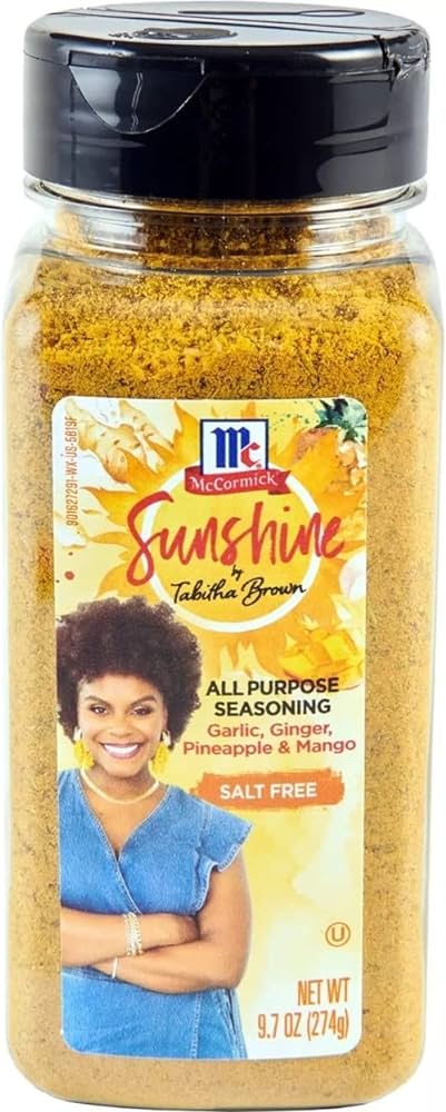 McCormick Tabitha Brown Sunshine Seasoning Salt Free (9.7 oz ... McCormick Tabitha Brown Sunshine Seasoning Salt Free (9.7 oz ...